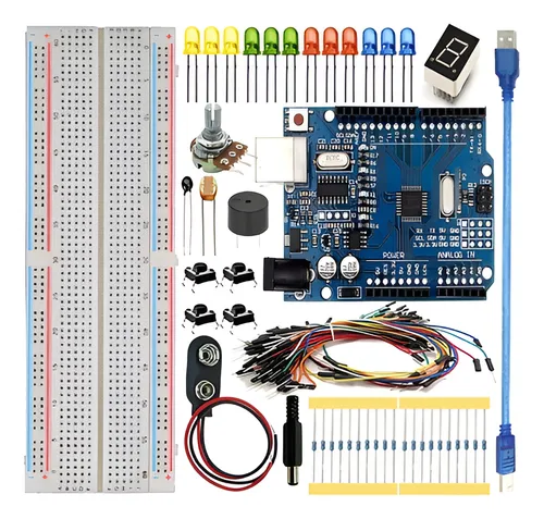 Kit Arduino Compatível Uno R3 90 Peças + Projetos E Tutorial | Frete grátis