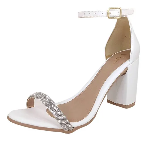 Sandália Feminina Salto Alto Quadrado Strass Brilho Moda | MercadoLivre Sandália Feminina Salto Alto Quadrado Strass Brilho Moda | MercadoLivre