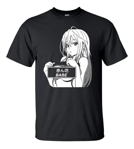 Playera Anime Girl Babe Hentai Aesthetic Vaporwave Art A2959 Envío Gratis
