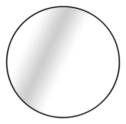 Espejo Redondo 60 cm Circular Decorativo Marco Negro Pvc CuantoArte Espejo Redondo 60 cm Circular Decorativo Marco Negro Pvc CuantoArte