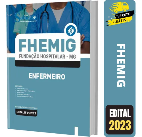Apostila Enfermeiro Concurso Fhemig Frete Grátis
