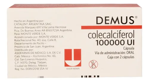 Demus Cápsula 100000 Ui, 2 Cápsulas | Envío gratis