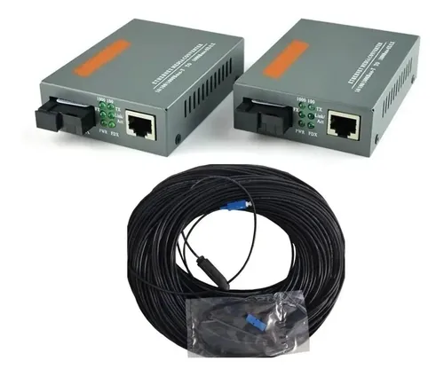 Kit Fibra Óptica 1000mb Kit 400 Metros Reforzada | Envío gratis