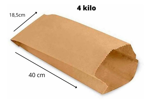 Saquitos Cambuchos De Papel Kraft 18 5x40cm 4 Kilo 100 Unid Cuotas