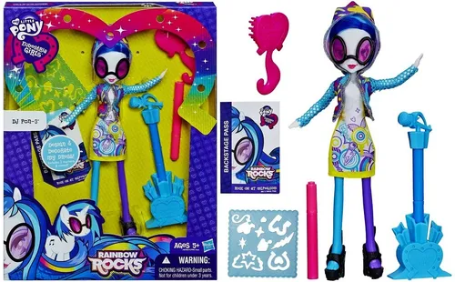 Boneca Equestria Girls Dj Pon-3 - My Little Pony - Original | Parcelamento sem juros