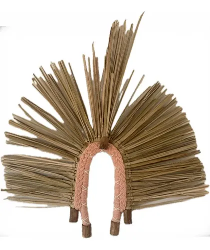 Cocar Indígena De Palha - Artesanato Indígena | Parcelamento sem juros