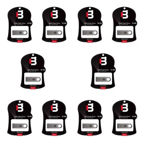 Kit 10 Piezas Memoria Usb Blackpcs 2108 16gb Blister Nueva Kit 10 Piezas Memoria Usb Blackpcs 2108 16gb Blister Nueva