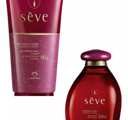 Sève Amêndoas Cereja Natura: Óleo Corporal E Gel Esfoliante ... Sève Amêndoas Cereja Natura: Óleo Corporal E Gel Esfoliante ...