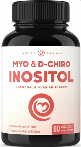 Myo Inositol And D Chiro 40 1 Ratio 90 Cápsulas Hecho En E U Sabor Sin