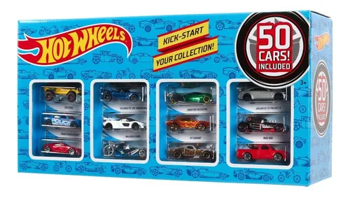 Hot Wheels Paquete De 50 Autos Vehículos De Juguete Color Azul Cuotas