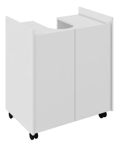 Gabinete Eccos Armário Com Porta Pia Coluna Banheiro Rodinha ... Gabinete Eccos Armário Com Porta Pia Coluna Banheiro Rodinha ...