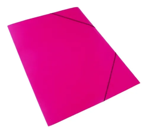 Carpeta Color Oficio Con Elastico 3 Tres Solapas Legajo