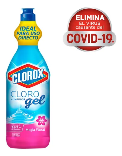 Blanqueador En Gel Clorox Desinfectante Magia Floral 930 Ml | MercadoLibre