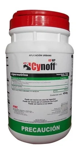 Cynoff 40wp Tarro 454gr Insecticida Uso Urbano Cipermetrina
