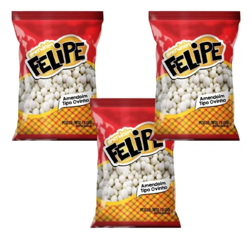 Kit C/3 Pacotes Amendoim Ovinho 1kg Crocante Amendoim Felipe | MercadoLivre Kit C/3 Pacotes Amendoim Ovinho 1kg Crocante Amendoim Felipe | MercadoLivre