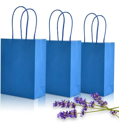 50 Bolsas De Papel Regalo Kraft Para Dulces Mayoreo Rosa Mercadolibre