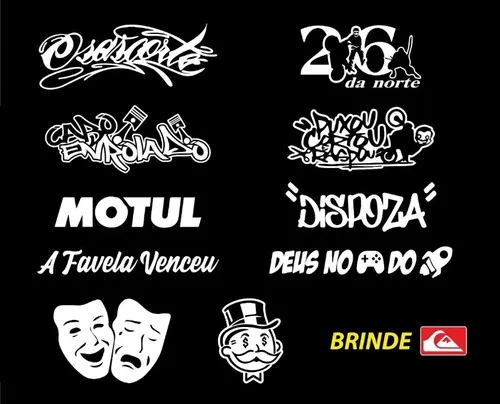 Kit 10 Adesivos Grau Osascorte Puxou Cortou Favela Venceu Cor Branco ... Kit 10 Adesivos Grau Osascorte Puxou Cortou Favela Venceu Cor Branco ...