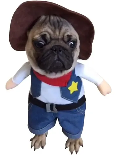 Nacoco Cowboy Disfraz De Perro Con Sombrero Ropa De Perro Envío Gratis