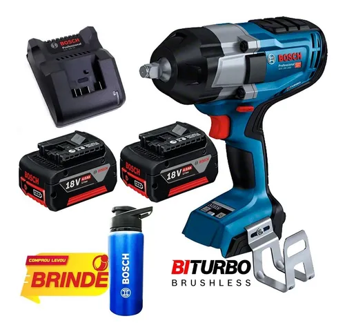 Chave De Impacto Bosch Gds 18v 1000 Bi Turbo Brushless