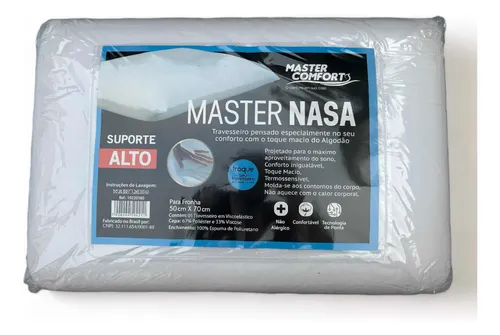 Travesseiro Nasa Confortável Alto Toque Macio | MercadoLivre Travesseiro Nasa Confortável Alto Toque Macio | MercadoLivre