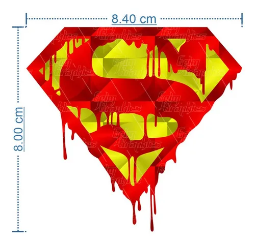 Calcomania Sticker Superman Vinil Efx Moto Carro Superheroes En Venta