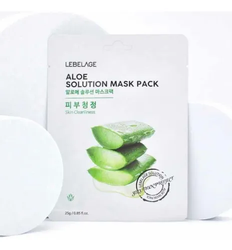 Mascarillas Facial Coreana De Áloe Vera Hidratantes 10pz Meses