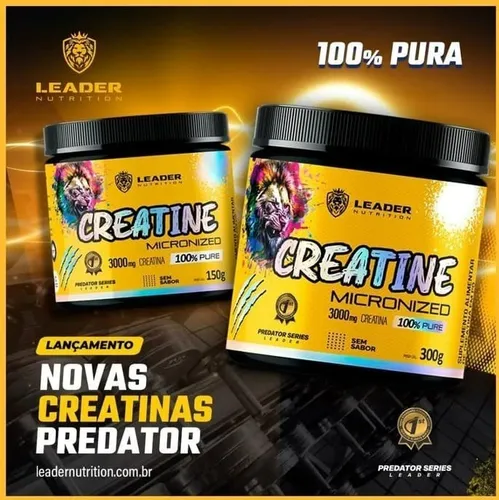 Creatine Micronized 100 Max Pure 300g Leader Nutrition à Venda Em