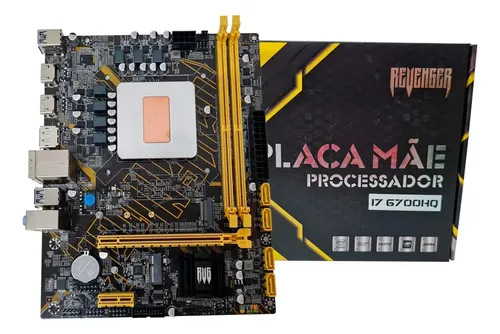 Placa Mãe C/processador Integrado I7 6700hq Ddr4 Até 64gb Preto ...