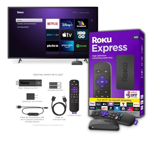 Roku Express 3960rw Full Hd Última Versión Botones Directos | Envío gratis