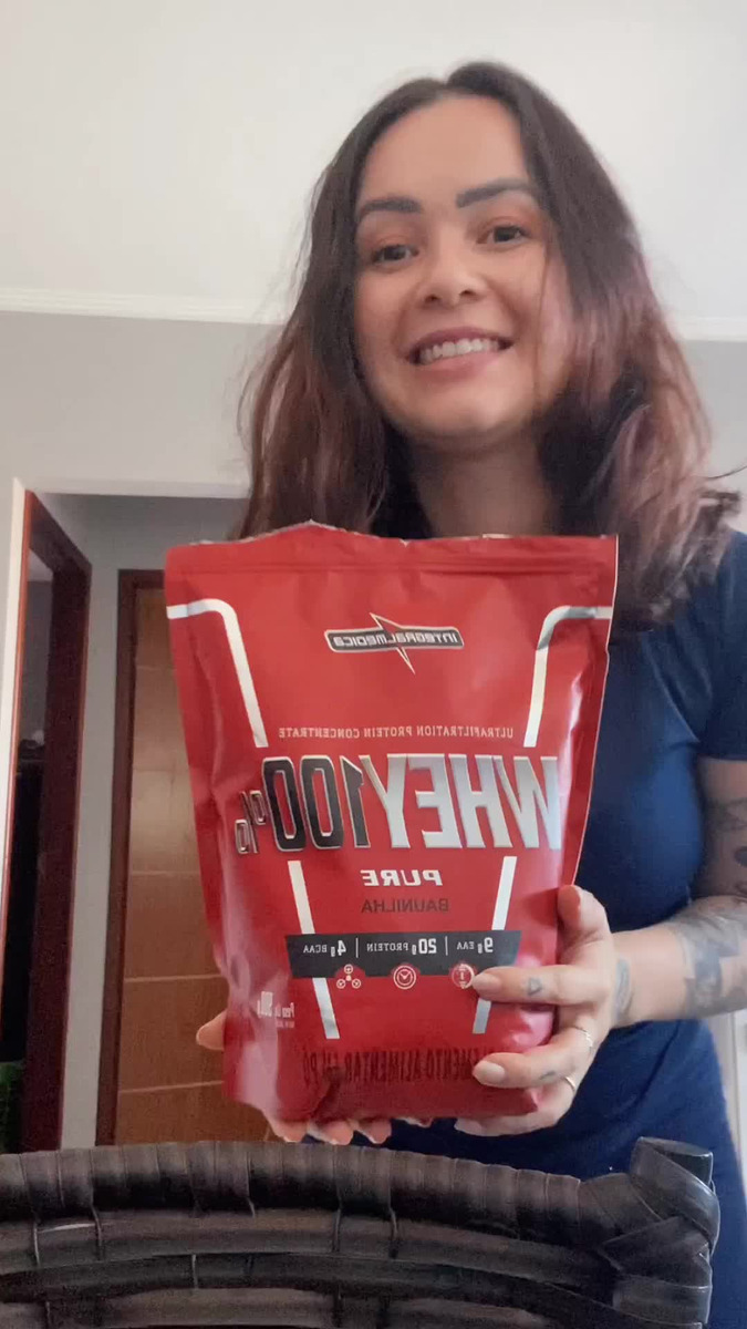 Suplemento Em Pó Integral Médica Whey 100 Pure Proteínas Sabor