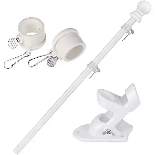 Kit De 5 Pies De Poste De Bandera Soporte Exterior De M... | Cuotas sin ...