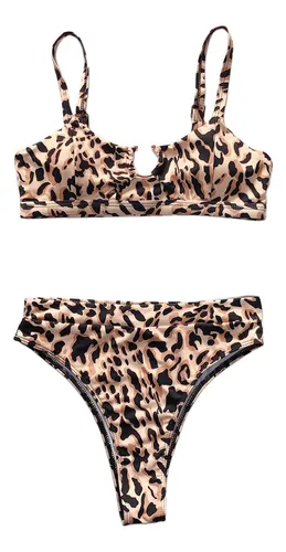 Conjunto De Bikini Traje De Baño Acolchado En La Parte Supe Meses