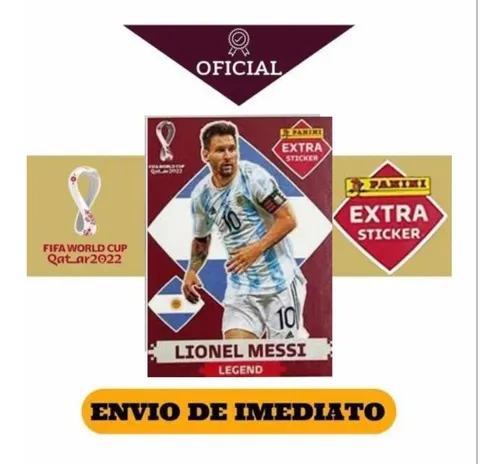Figurinha Copa 2022 Lionel Messi Legend Extra + Brinde à venda em ... Figurinha Copa 2022 Lionel Messi Legend Extra + Brinde à venda em ...