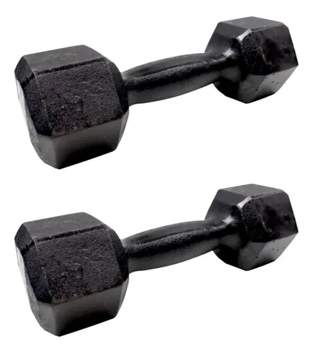 Par De Halter Sextavado Pintado 1kg Musculação Academia Par De Halter Sextavado Pintado 1kg Musculação Academia