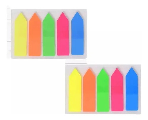 Notas Banderitas Adhesivas Plásticas Color Neon