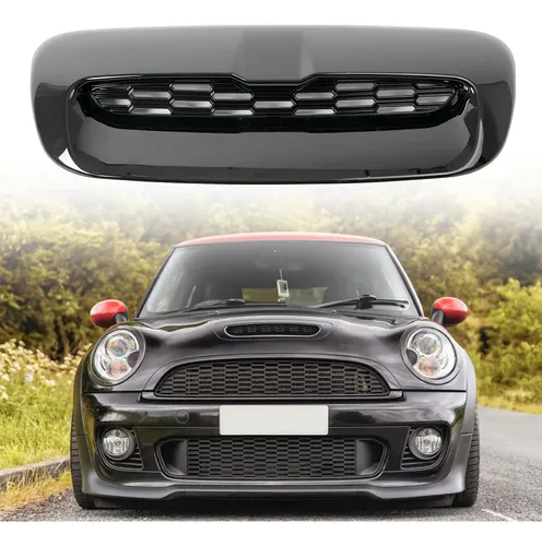 Gomadeit Abs Painted Black Hood Scoop Fits For Mini Cooper S | Meses sin interés