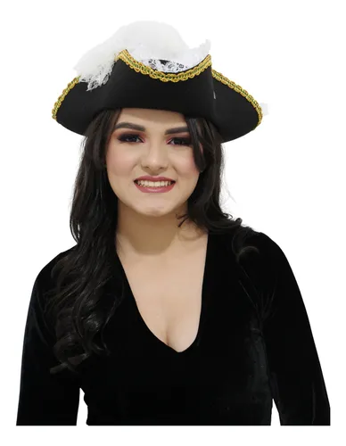 Chapéu De Pirata Feminino Adulto Modelo Luxo Festa Fantasia | MercadoLivre Chapéu De Pirata Feminino Adulto Modelo Luxo Festa Fantasia | MercadoLivre