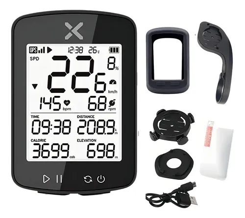 Gps Xoss G2+ Plus Suporte Case Película Velocímetro Ciclomotor Cor ...