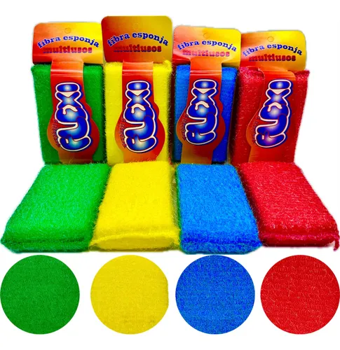 100 Fibras Esponja Lava Trastes Flexi Fregón Multiusos Prem | Meses sin ...