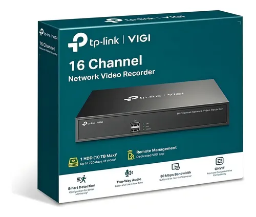 Nvr Tp-link Vigi Nvr1016h 16 Canales Ip 8mp Hdmi Y Vga | Cuotas sin interés
