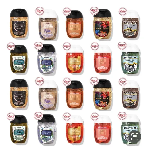 20 Gel Antibacterial Bath And Body Works Pocketbac Sanitizer Envío Gratis