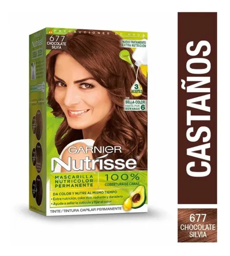 Tinte Para Cabello Garnier Nutrisse 677 Chocolate 6/77 | MercadoLibre