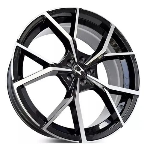 Jogo De Rodas Aro 20 5x114 Honda Civic Hrv K73 Krmai Cor Preto Diamantado | Parcelamento sem juros