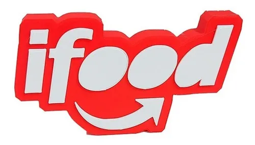 Kit 20 Plaquinhas Logo 3d Ifood Para Decoração De Bancada ...