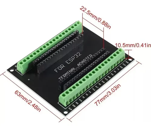 Placa Base Mother Screw Shield Nodemcu Esp32 Wroom 38 Pines en venta en ... Placa Base Mother Screw Shield Nodemcu Esp32 Wroom 38 Pines en venta en ...