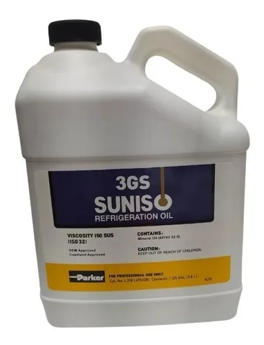 Aceite Suniso 3gs De Refrigeracion I50 Sus Mineral 3.8l | MercadoLibre