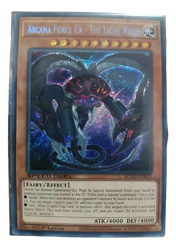 Carta Yugioh Arcana Force Ex The Light Ruler Sgx4 Arcana Force Ex The ...