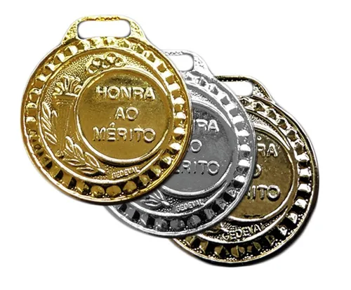 50 Medalhas 29mm H.mérito - Ouro Prata Bronze - Aço Com Fita ... 50 Medalhas 29mm H.mérito - Ouro Prata Bronze - Aço Com Fita ...