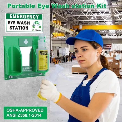 Kit Portátil De Estación Lavaojos Yeipower De Emergencia 500 | Cuotas ...