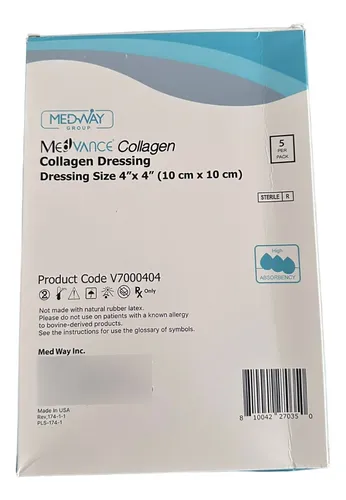 Medvance Apósitos De Colágeno 10x10 Cm, Caja 5 Pzas No Cfdi | Envío gratis Medvance Apósitos De Colágeno 10x10 Cm, Caja 5 Pzas No Cfdi | Envío gratis